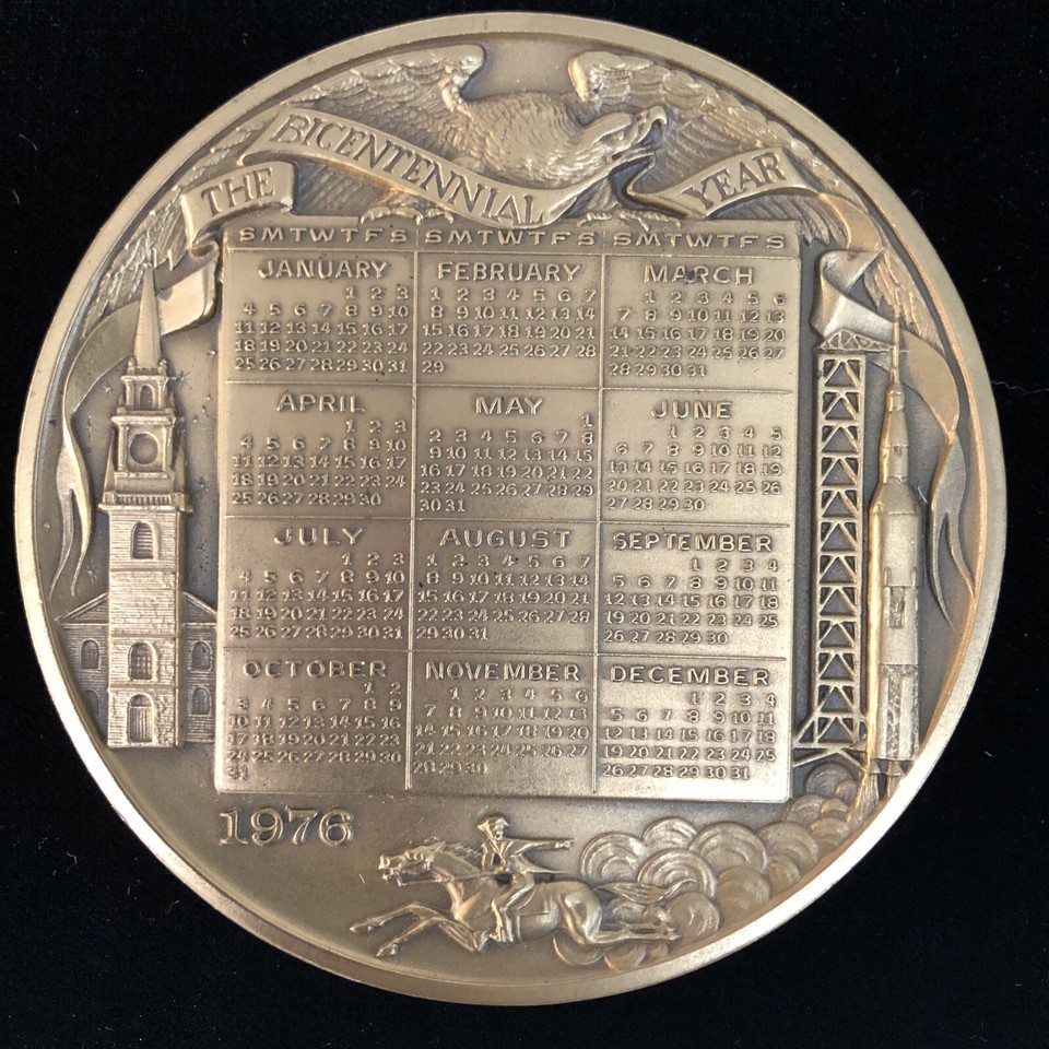 American Revolution Bicentennial Calendar Medal - MACO - Former ANS ...