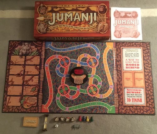 Jumanji The Game 1995 Milton Bradley Movie Board Game Robin Williams ...