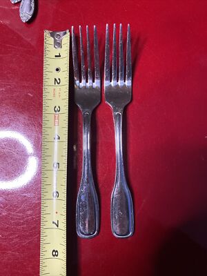 Walco Stainless Flatware Restaurant SAVILLE 2 Salad Forks 7 1/2” | eBay