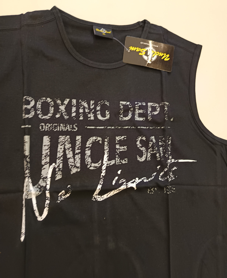 Uncle Sam Cool Muscle Shirt Size XL New 100% Cotton Black | eBay