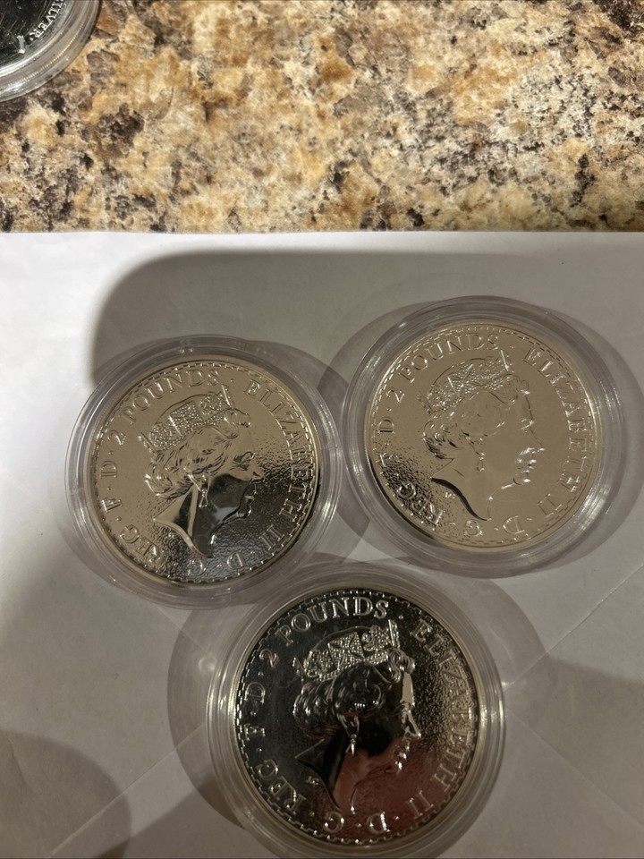 3x 1oz Silver Bullion Britannia Coins 2017 - In Capsules | eBay UK