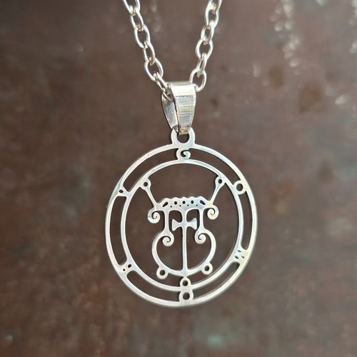 Gremory Pendant Necklace Steel Sigil of Goetia Demon Duke of Hell Key ...