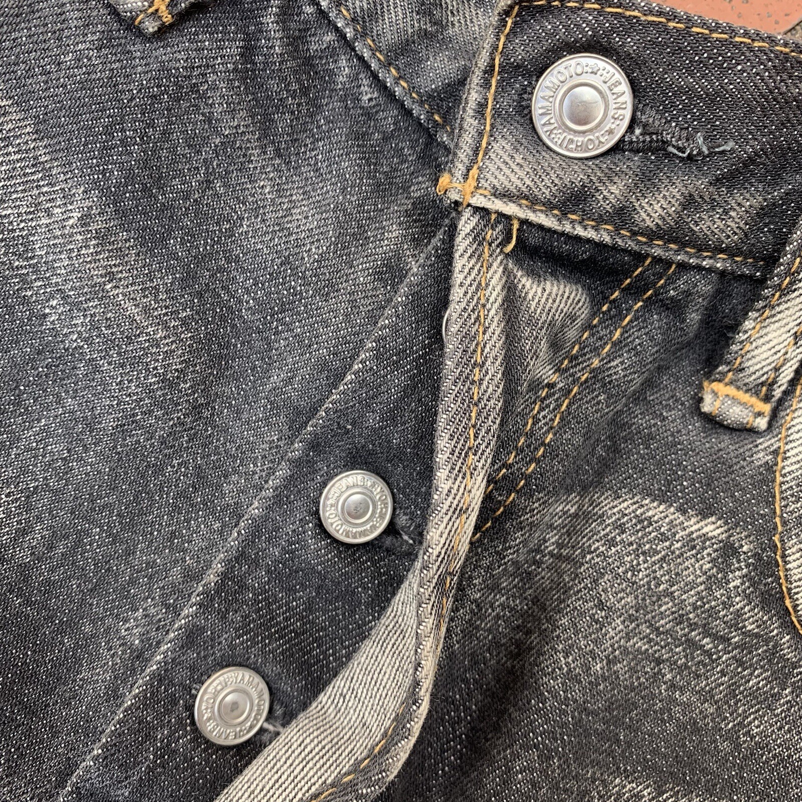 Y-3 Yohji Yamamoto Adidas SS04 3 Strip Spotted Horse Denim Jeans 32x30 ...