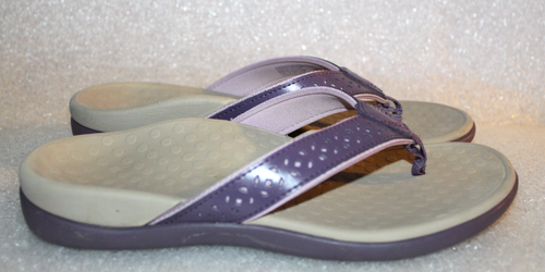 Vionic Tide Perf Purple Sandal w/Orthoheel Technology Women's Size 6 ...
