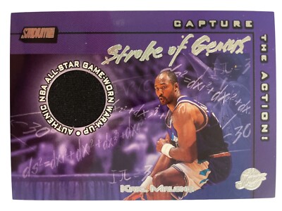 2001 Topps Stadium Club Stroke of Genius All Star Worn Patch Karl ...