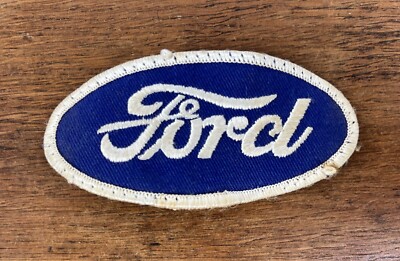 Vintage Ford Script Embroidered Sew on Patch | eBay