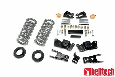 Belltech 97-00 Silverado C3500/C2500 1/2/4 Drop Lowering Kit 715 | eBay