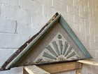 1800's Antique PORCH GABLE Front VICTORIAN Style Sunburst Chippy Paint ...