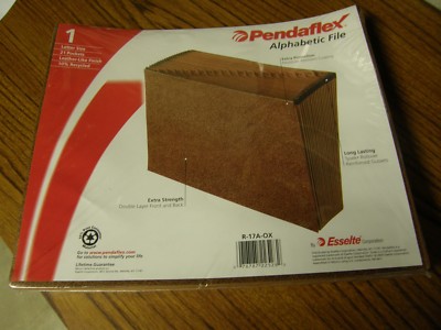 3239) Pendaflex Alphabetic File Letter Size 21 Pockets R-17A-OX Esselte ...