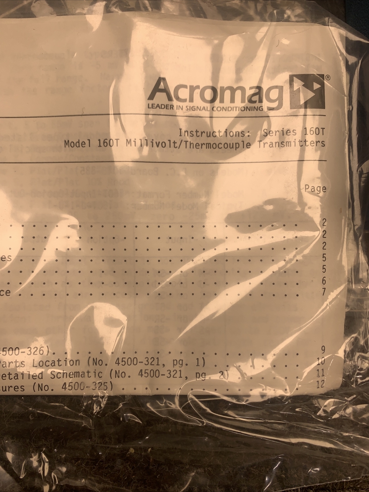 Acromag 160T-K-X-U-1 Type K Temperature Transmitter for sale online | eBay