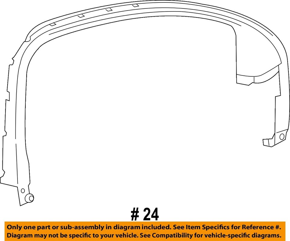 GM OEM 18-24 Enclave Front Door Interior Trim-Upper Trim 23204997 | eBay