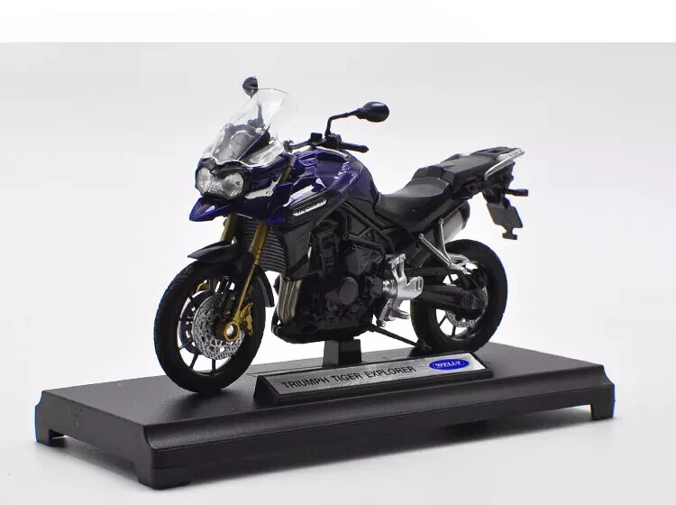 Welly 1/18 TRIUMPH TIGER Explorer Motorcycle Model Diecast Bike Toy ...