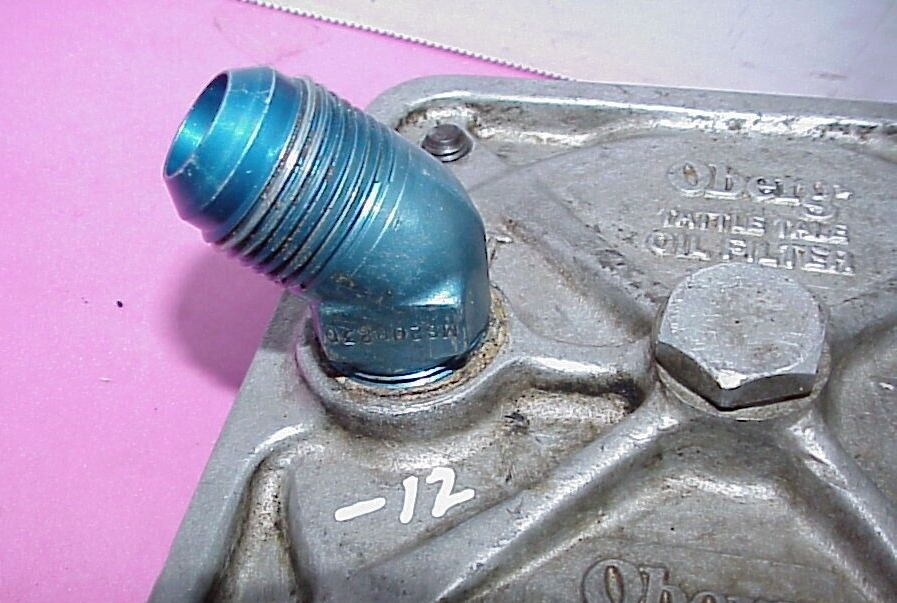 Oberg Tattletale Inline Oil Filter (2) -12AN Fittings NHRA IHRA PARKER ...