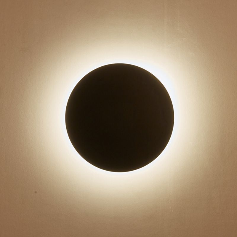 Modern Round Disc Wall Light Sconce Metal LED Sconce Light Fixture ...