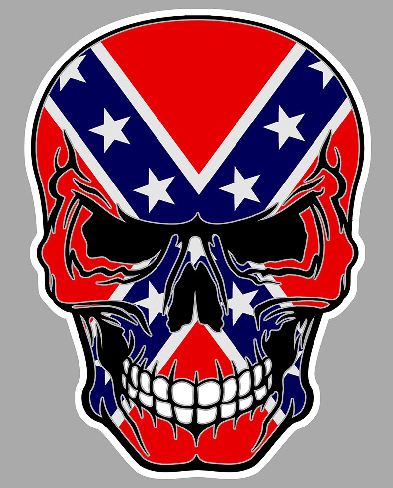 Rebel Flag Skull