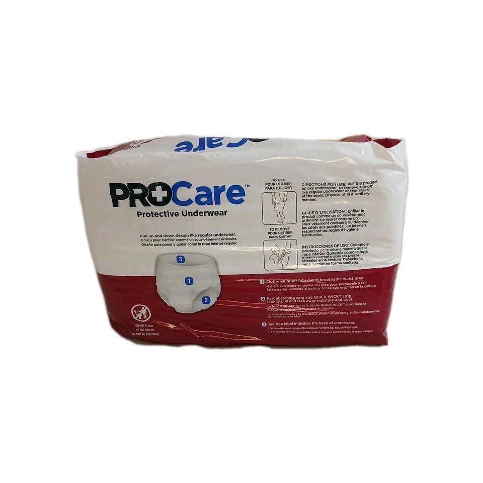 PROCARE Unisex Protective Underwear, (Medium), 20 Count | eBay