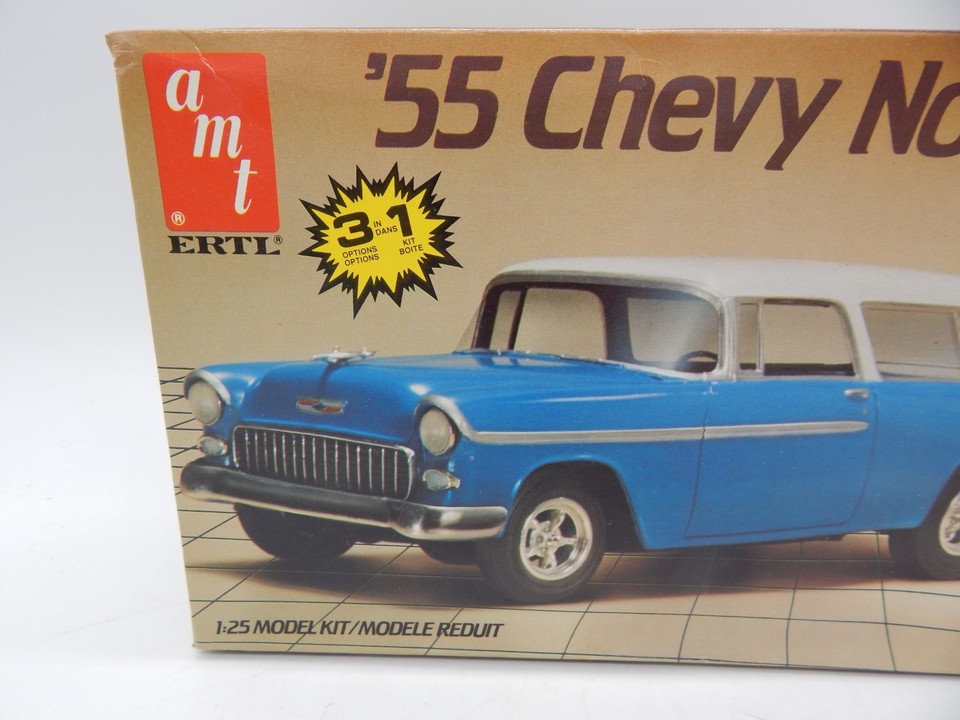 Vintage AMT ERTL 55 Chevy Nomad 1:25 3 in 1 Model Kit | eBay