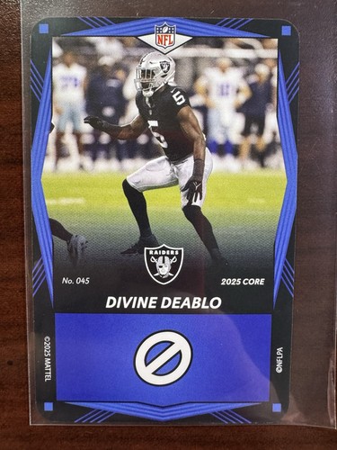 2025 Uno Elite Blue - #045 Divine Deablo - Las Vegas Raiders | eBay