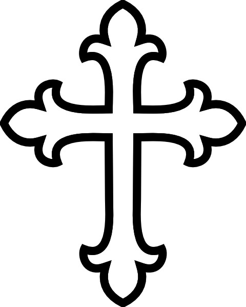 Christian Cross Outline