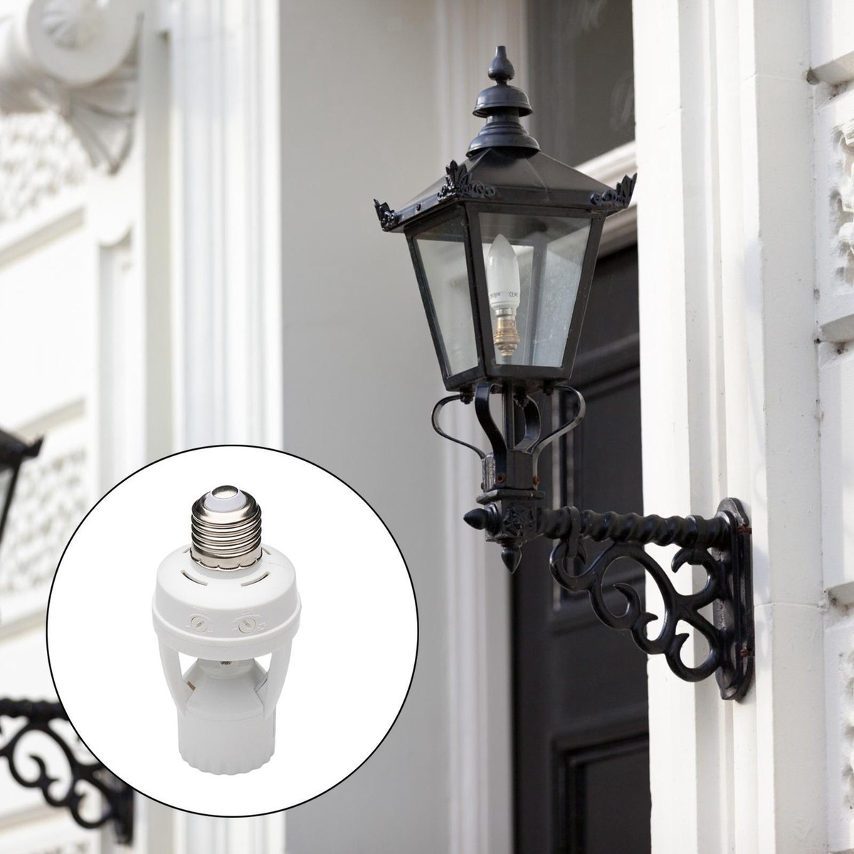 Motion Sensor Light Socket Adapter Motion Sensor Light Socket, Screw