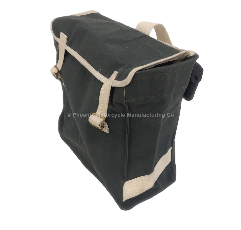 WD MOTORCYCLE CANVAS PANNIER BAG BSA NORTON MATCHLESS ARIEL - UK ...