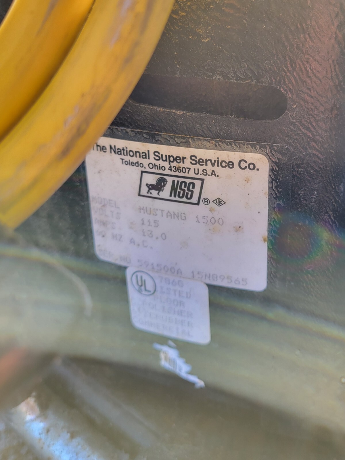 NSS 20" Mustang 1500 Electric Burnisher Buffer Polisher High Speed ...