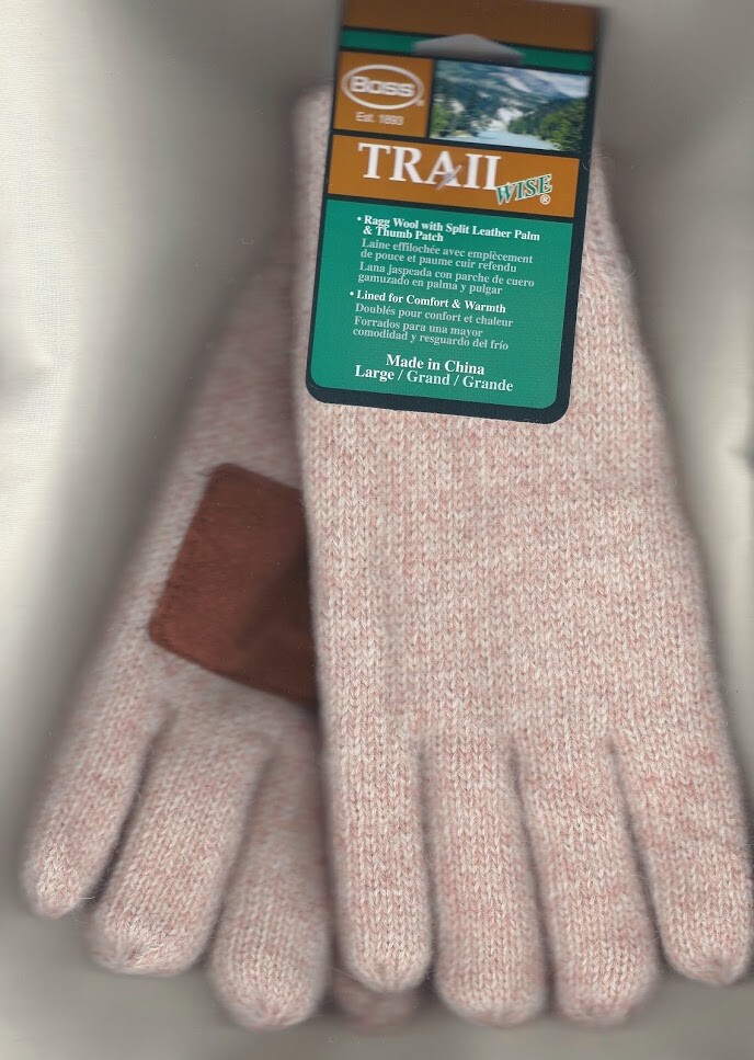 Rugged Wear Women's Ragg Wool Gloves Thinsulate/Unlined, Oatmeal, One ...