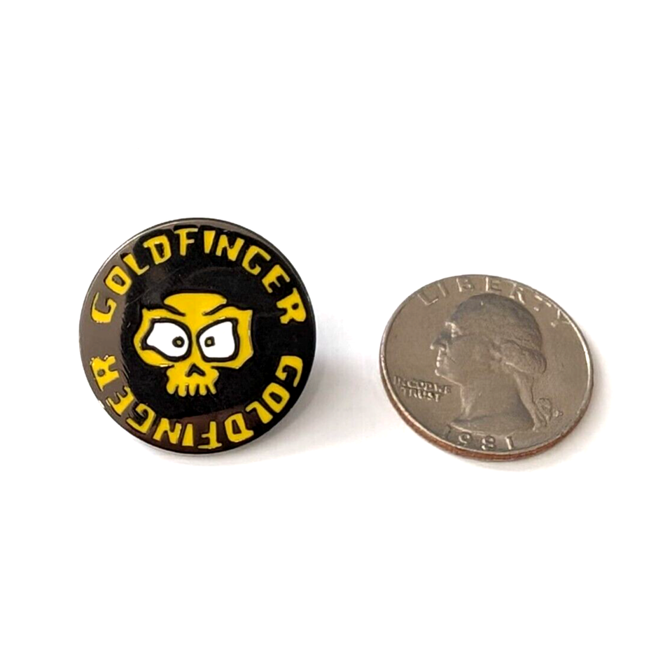 American Rock and ska punk band "GOLDFINGER" Choir Logo Brooch badge ...