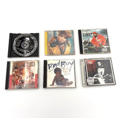 6 CD Lot of 90s/2000s Y2K Rap Hip Hop R&B Music Nas Mary J Bad Boy ...