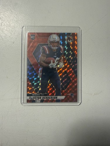 2025 Mosaic Treveyon Henderson Red Refractor Prizm Rookie Card Color ...
