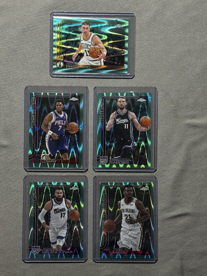 2025 Topps Chrome NBA Serial Numbered Rookies & Stars 24 Card Lot | eBay