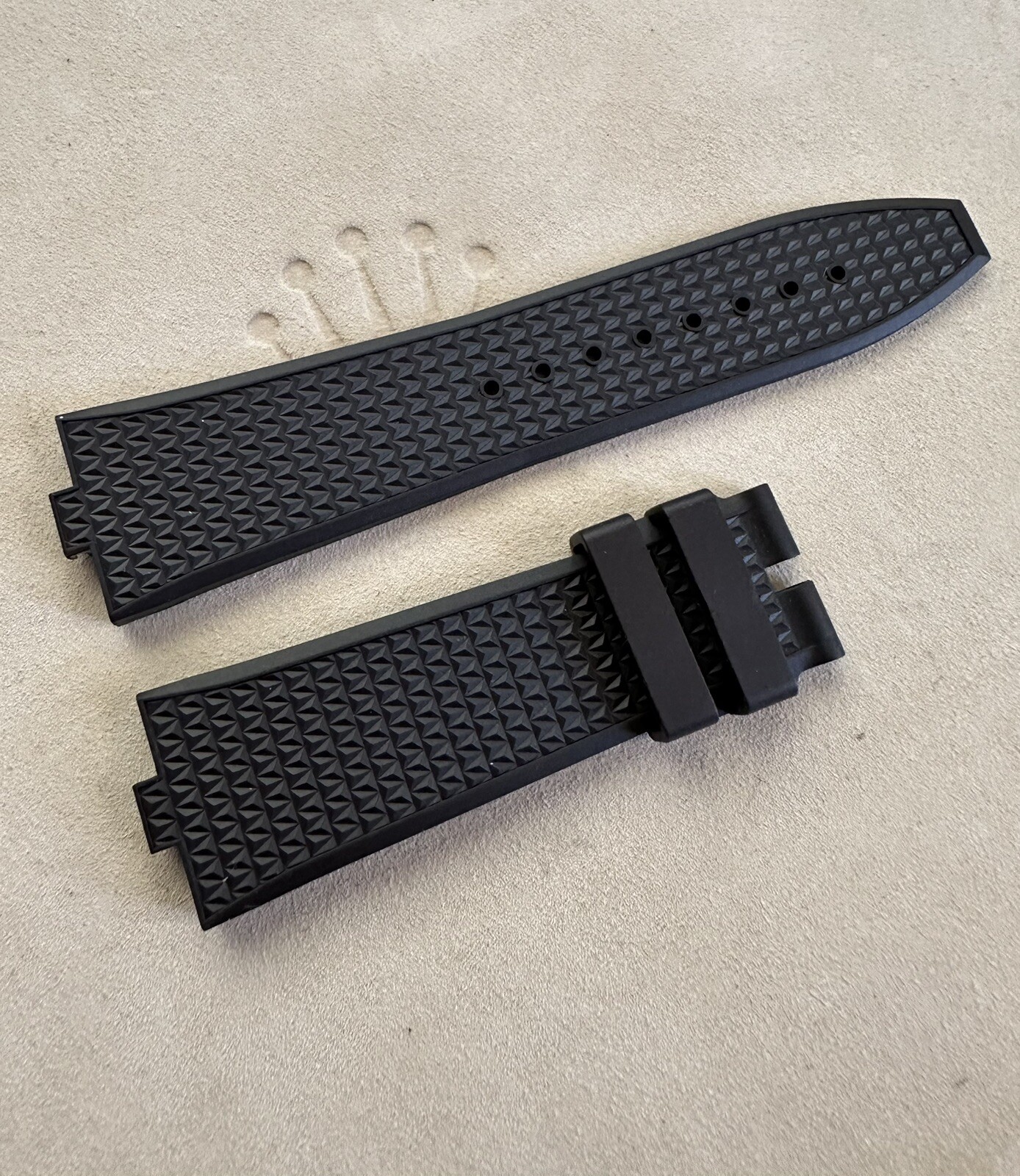 OEM Rare Vacheron Constantin Overseas Brown Rubber Watch Strap 4500v ...