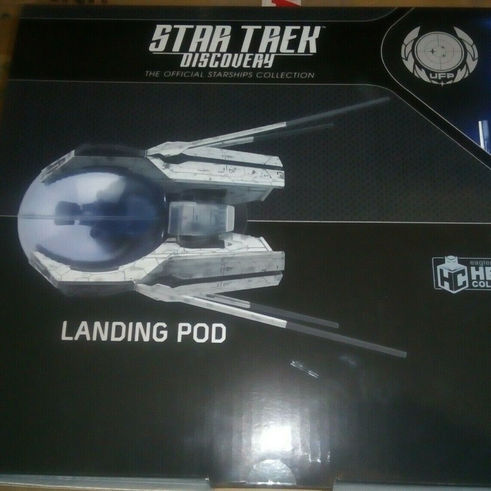 EAGLEMOSS STARFLEET LANDING POD STAR TREK DISCOVERY STARSHIP Model #23 ...