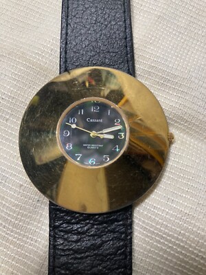 Woman's Cassant Black Leather Straps Watch | eBay