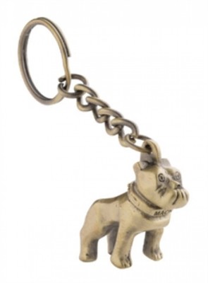 Mack dog Bulldog gold keychain Christmas tree hood ornament emblem ...