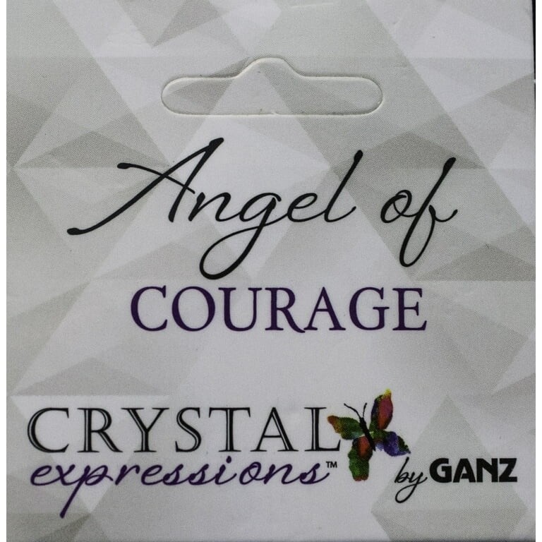 Angel of Courage Acrylic Purple Crystal Ornament Sun-catcher Sympathy 3 ...