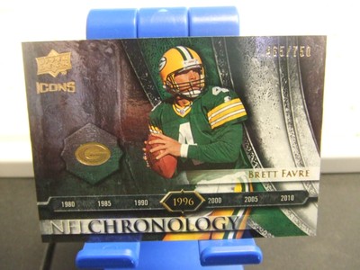 2008 UD Icons NFL Chronology Silver /750 Brett Favre #CHR20 -Green Bay ...