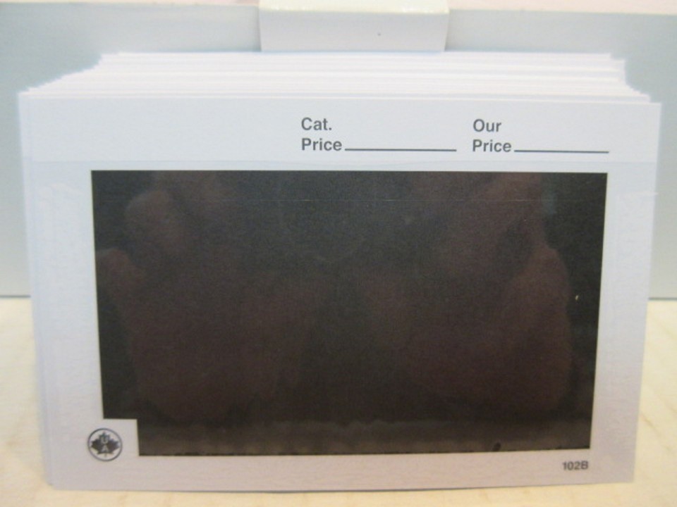 Box Of 1000 Unitrade 102 Black Dealer Sales Cards For Stamps Display | eBay