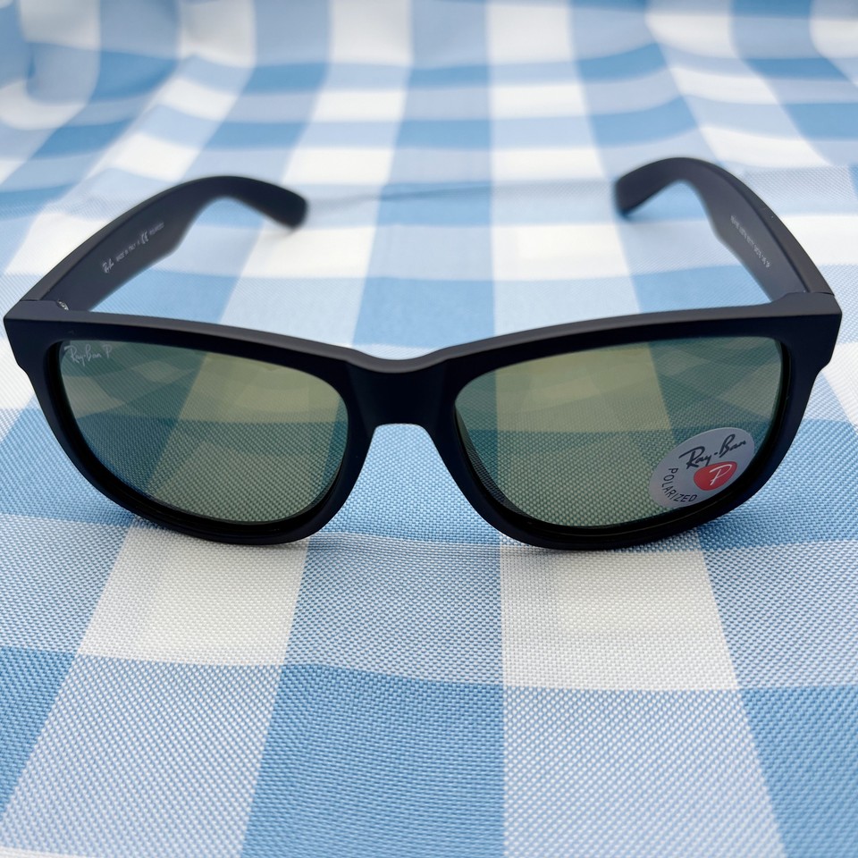 Men's Sunglasses Ray-Ban RB4165 JUSTIN 54mm Black Frame Grey Gradient ...