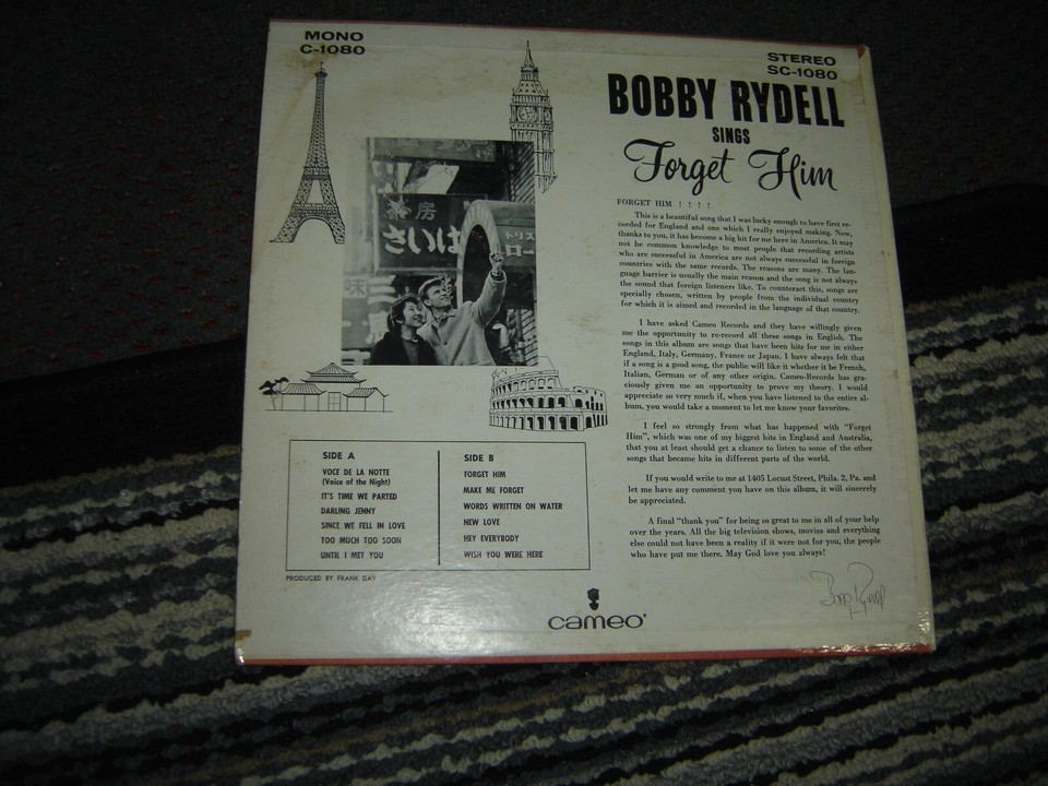 Bobby Rydell - Forget Him 1964 USA Mono Orig. Vinyl LP E/VG+ | eBay