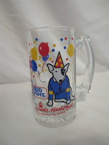 VTG 1987 Spuds Mackenzie Beer Mug The OG Party Animal Bud Light Bull ...