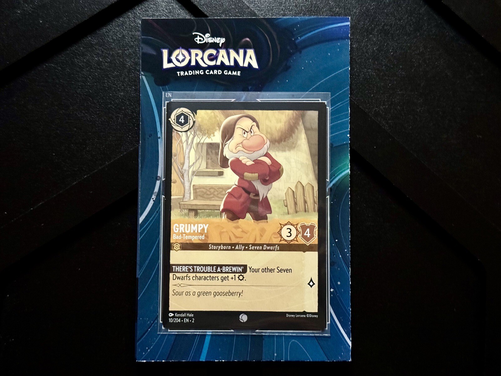 Disney Lorcana: Rise of the Floodborn -Grumpy - Bad-Tempered - 10/204 ...