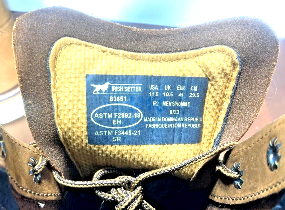 Work Boot Irish Setter Ashby, Model 83651, 6" Soft Toe Nubuck Full ...