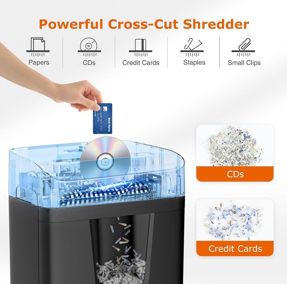 Bonsaii 12 Sheet Paper Shredder for Home Office, Heavy Duty Shredder | eBay