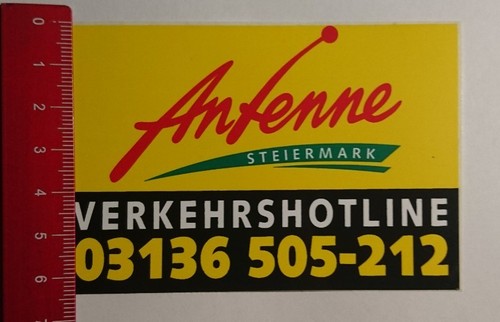 Aufkleber/Sticker: Antenne Steiermark Verkehrshotline (210317177) | eBay