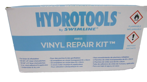 Vinyl Pool Liner Repair Kit Underwater or Dry Use NEW Swimline ...
