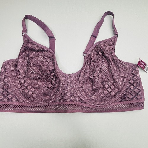 NEW Adore Me Bra 46DD Underwire Lace Unlined Cup Adjustable Strap Black ...