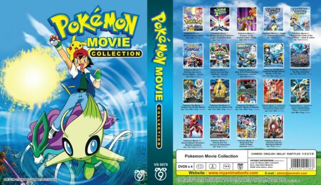 DVD Anime Pokemon The Movie Collection 25 in 1 English Subs Reg All for ...