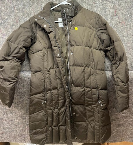 Eddie Bauer Womens Coat Jacket Goose Down EB 650 Brown Size M | eBay