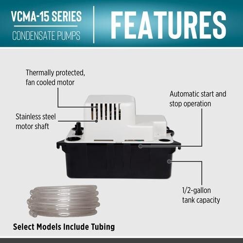 1/50 HP Condensate Utility Pump Humidifier Boiler Auto Drain Water ...